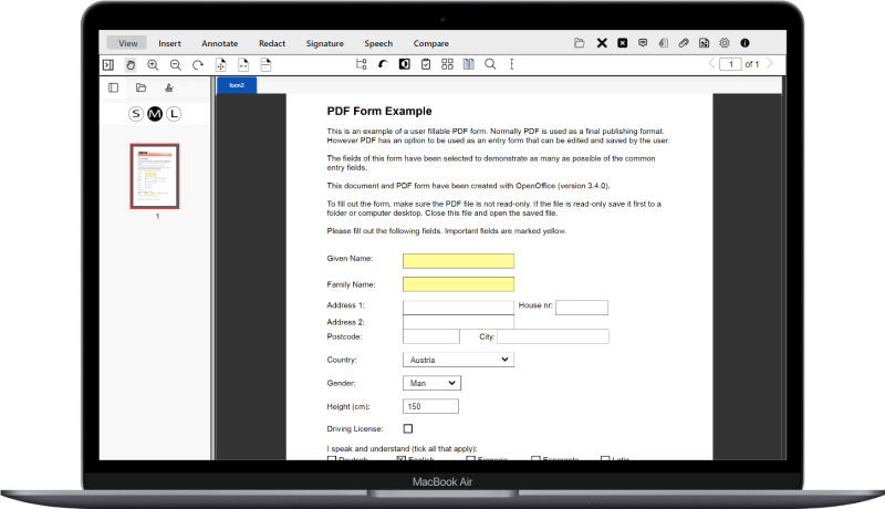 PDF Form Filler | MS Technology